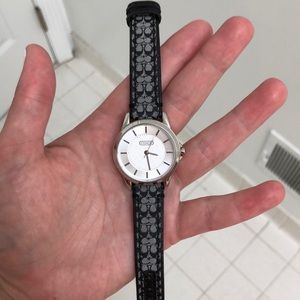 Coach Accessories | Watch Brown Monogram Leather Band | Poshmark